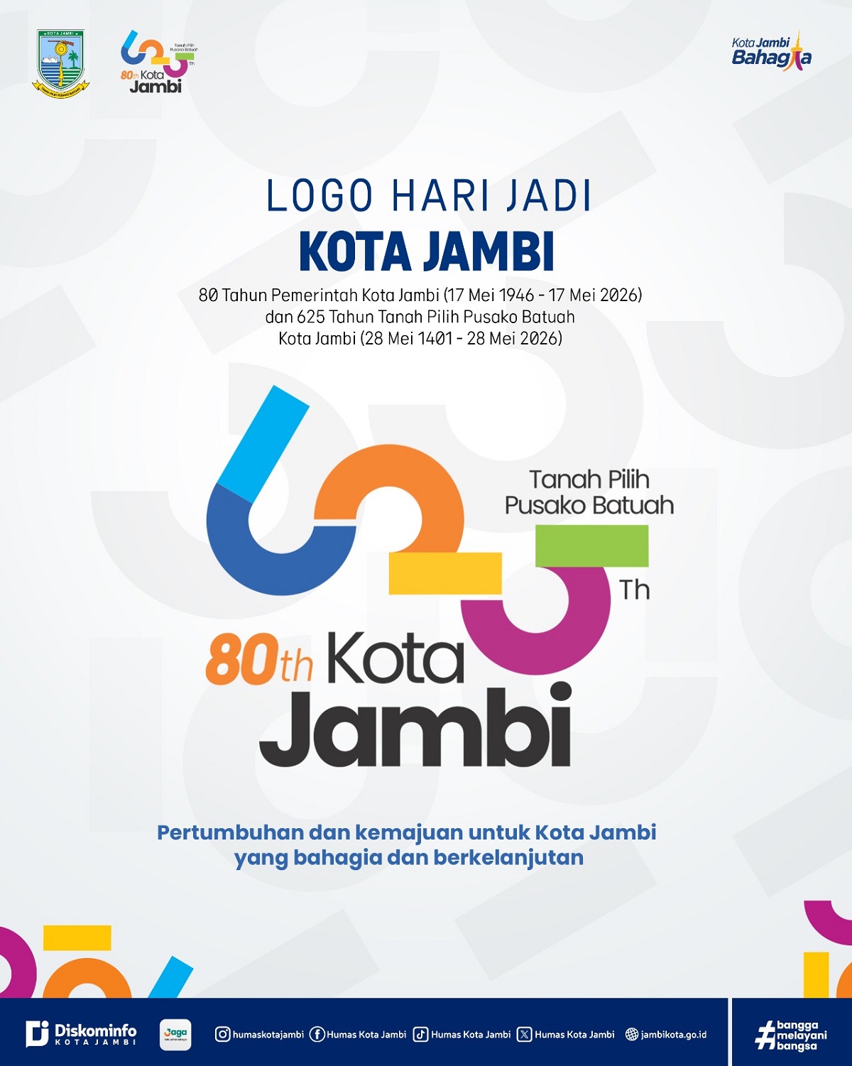 Pemerintah Kota Jambi Resmi Luncurkan Logo Hari Jadi ke-625 Tanah Pilih ...